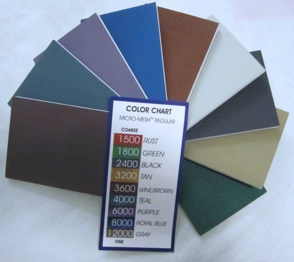 Micro-Mesh Pads 7,5 x 10cm 9 Stück - 28,9 - Drechselshop Kramer